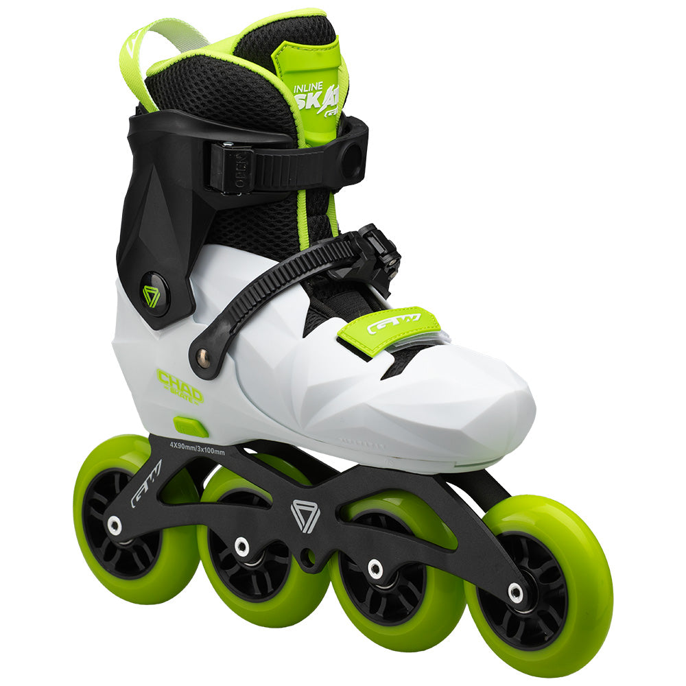 Patín Chad WG Negro Blanco Verde | GW Bicycles